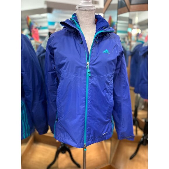 adidas | Jackets & Coats | Adidas Blue Climaproof Jacket In S | Poshmark
